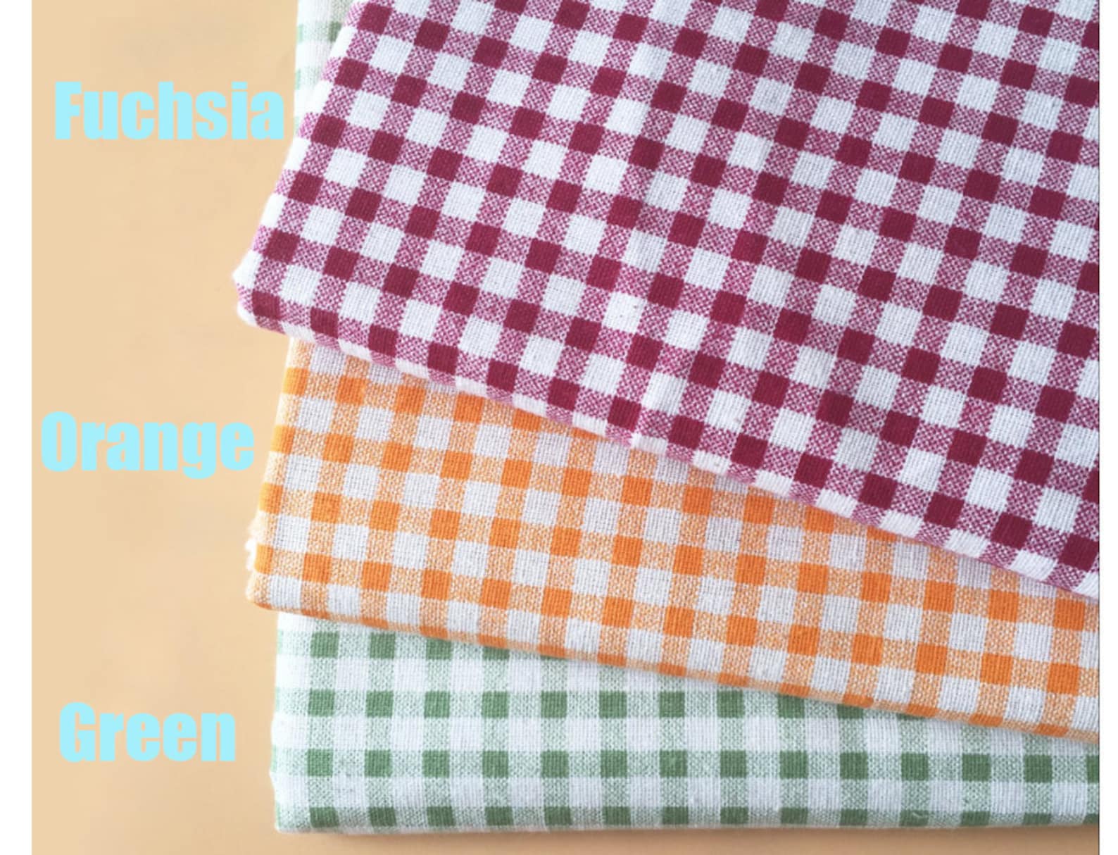 Tablecloth Cotton linen Gingham Check Rectangle Square Round | Etsy