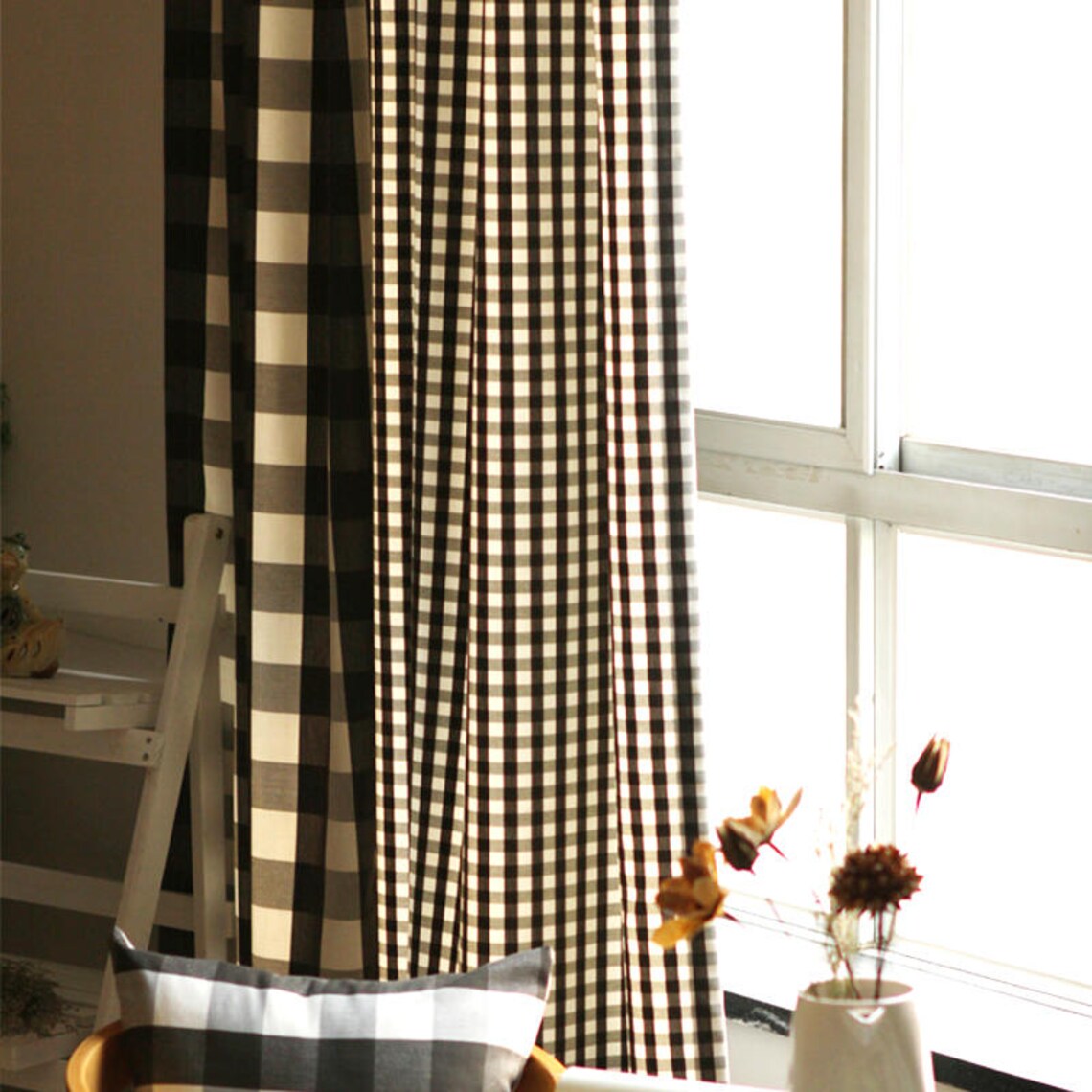 Linen Window Curtain Panel/window Treatment Topper/cafe - Etsy