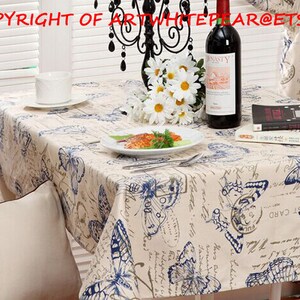 Tablecloth Butterfly Animal Old Memory Rectangle Square Round Dinner ...
