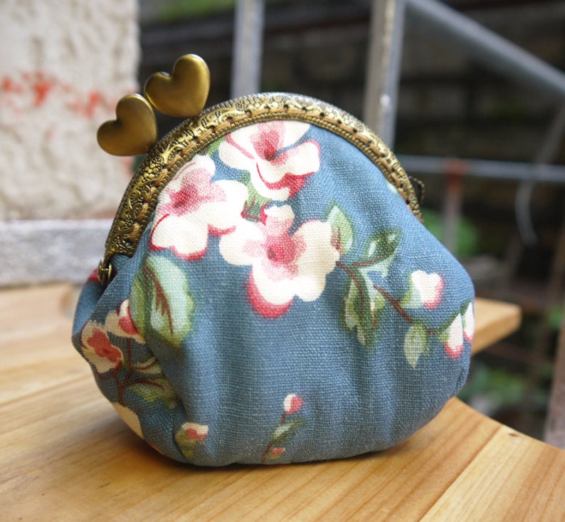 Heart-shaped Kiss Lock Frame Women Snap Purses Coin Purse Mini Wallet ...