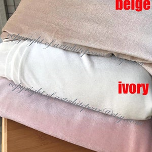 Velvet Tablecloth Beige Rectangle Square Round Oval Dining,coffee Table ...