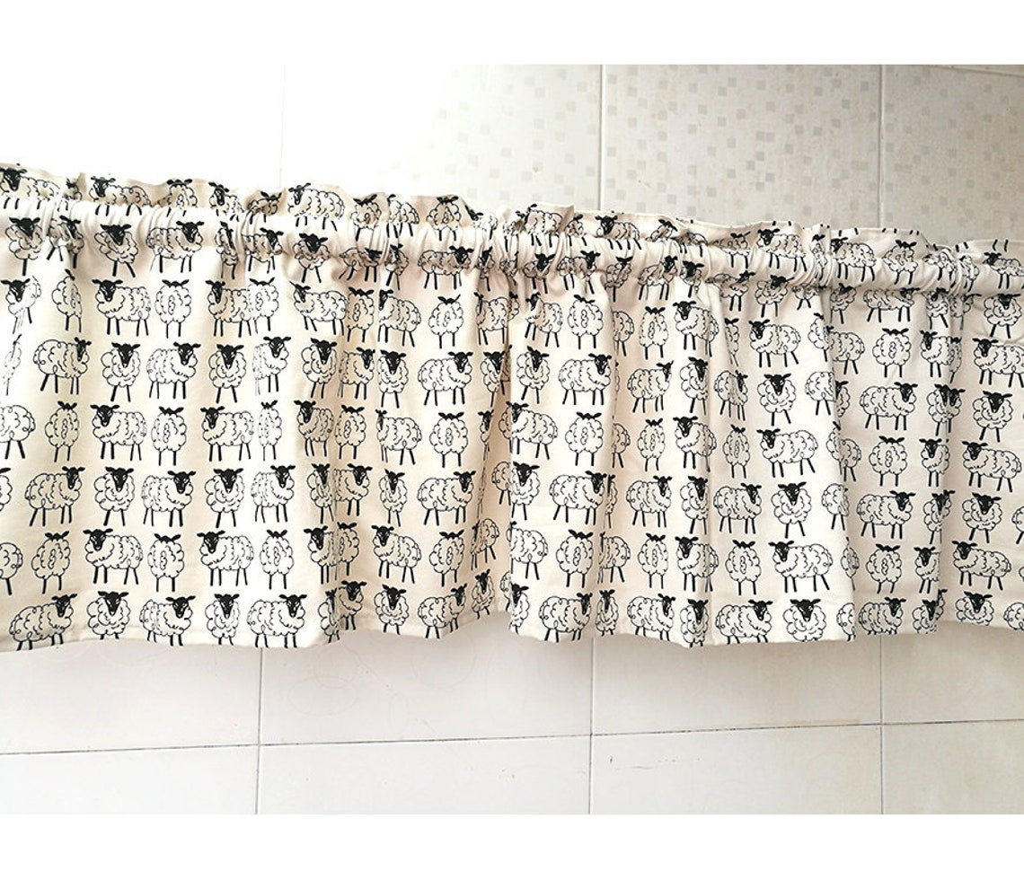Cafe Curtain Window Valance Ruffled/window - Etsy