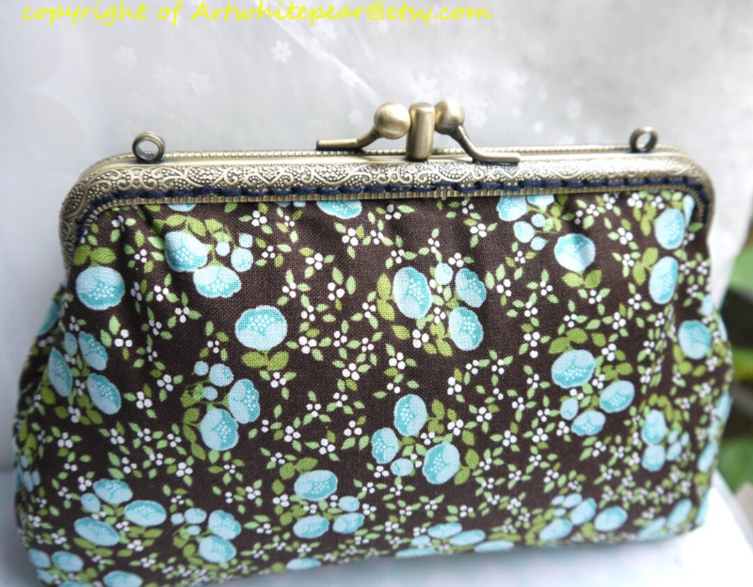 Double Kiss Lock Frame Wristlet Bridesmaids Gift,handbag,purses Wallet ...