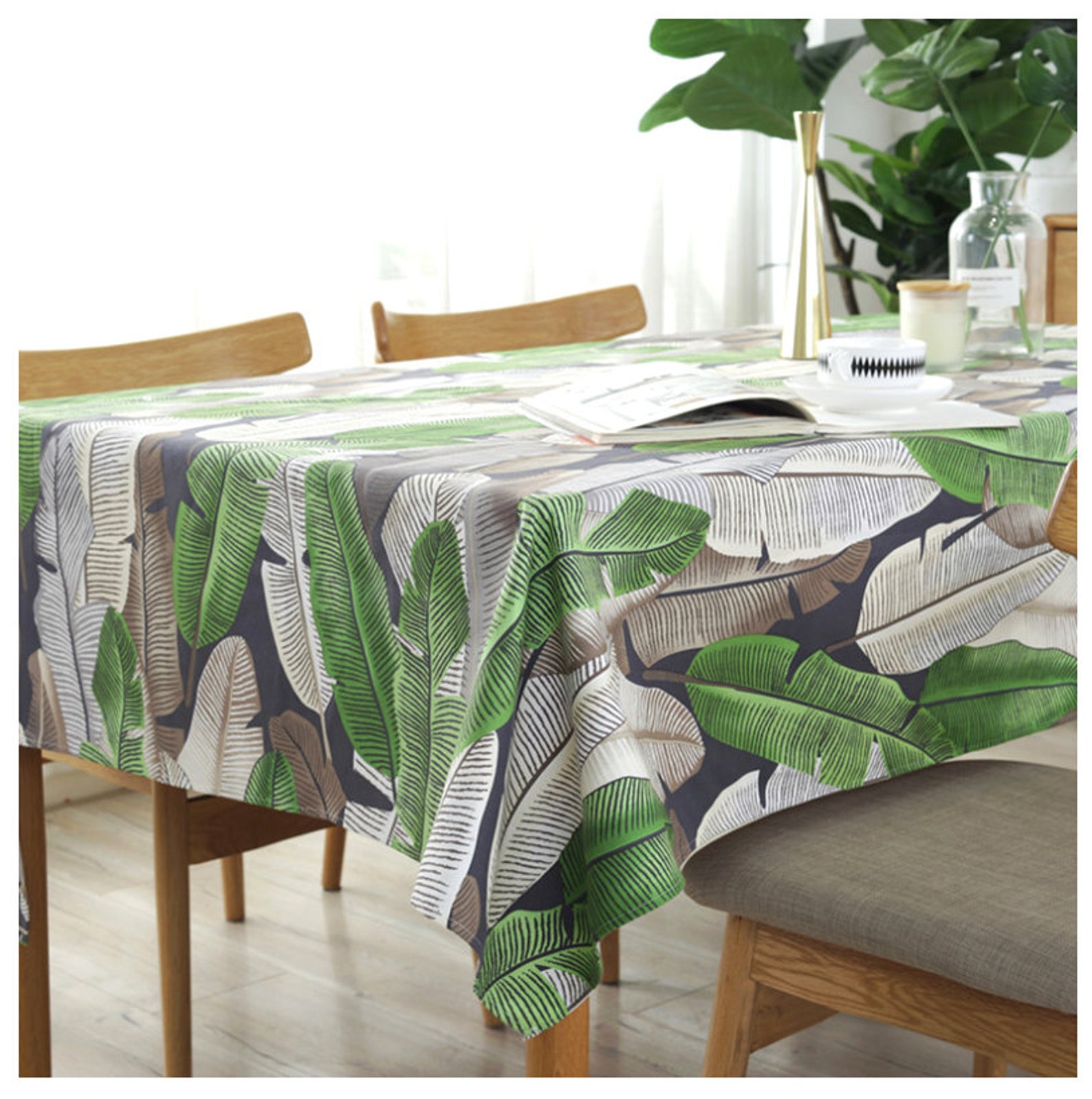 Square Tablecloth Palm Tree Rectangle Round Oval Partywedding - Etsy