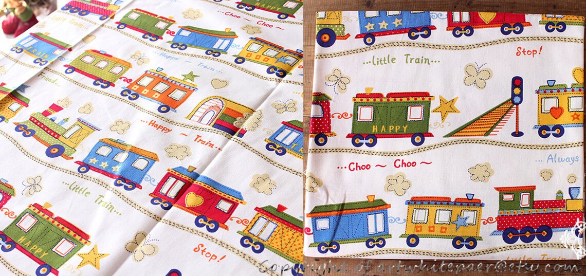 Tablecloth Train Happy Time Rectangle Square Round - Etsy