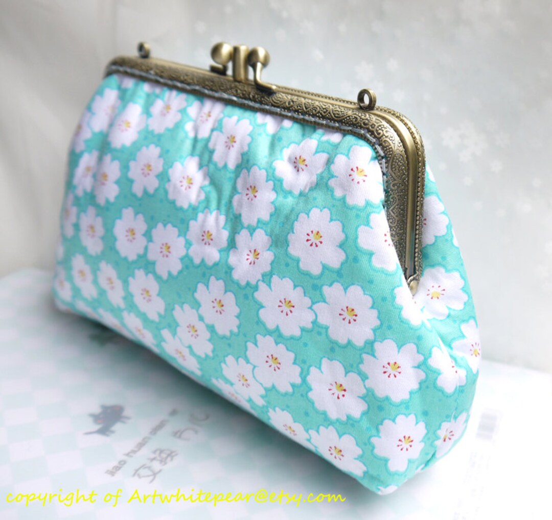 Double Kiss Lock Frame Wristlet Bridesmaids Gifts,handbag,purses Wallet ...