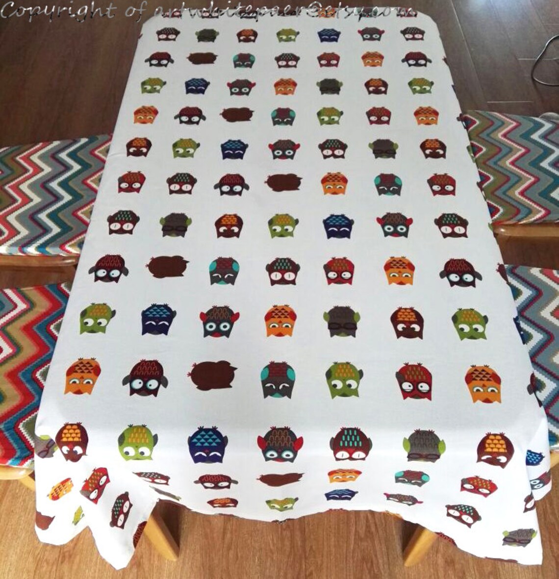 Oval Tablecloth Owl Animal Rectangle Square Round Child Party,kids ...