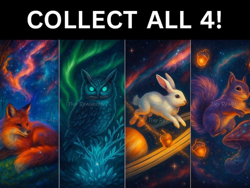 Rabbit of the Rings – Fantasy ACEO Digital Art | Celestial Bunny PNG ...