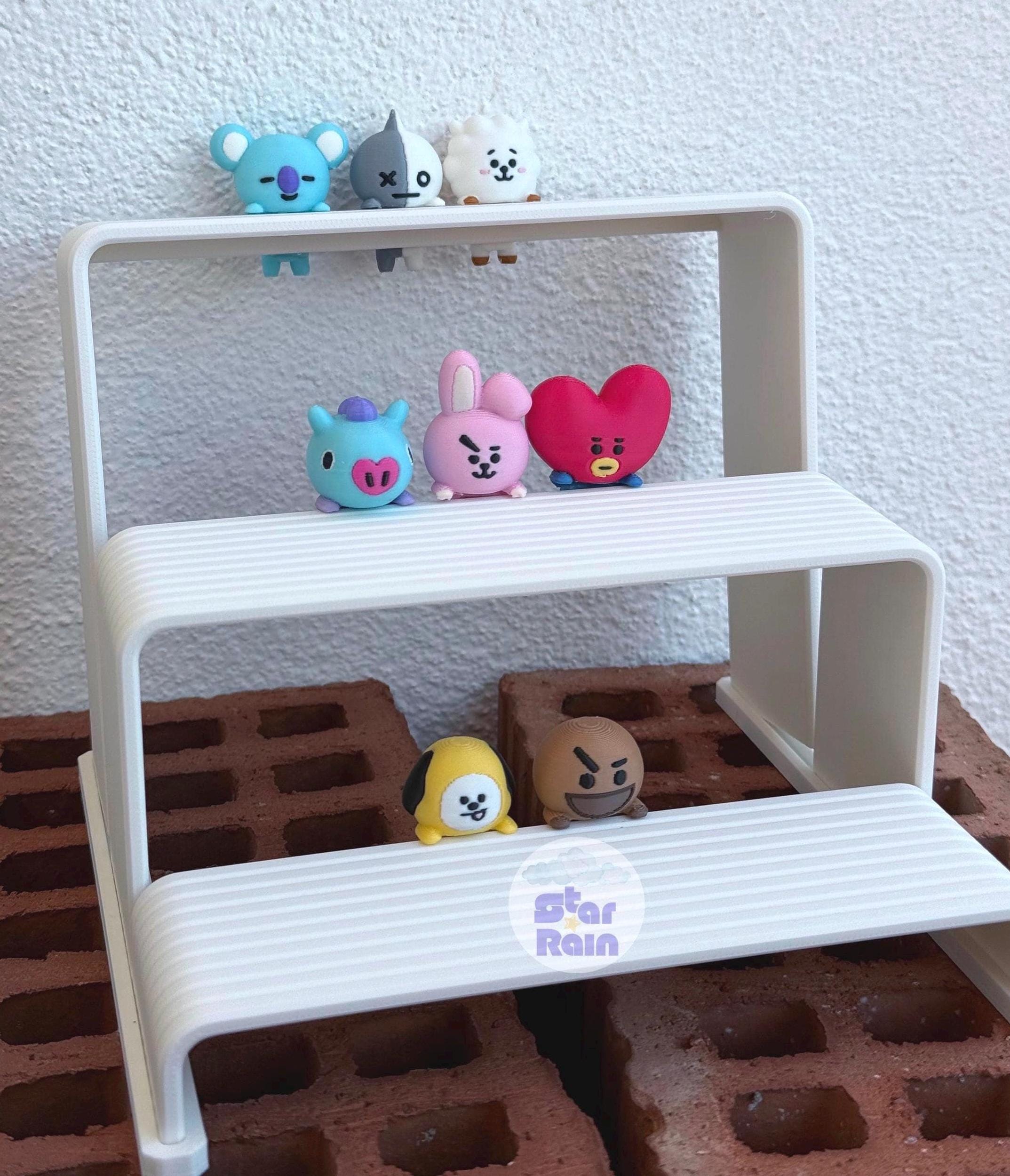 BTS Bangtan Boys BT21 HIPPERS Kpop Phone Deco 3D Bias Figures Tablet ...