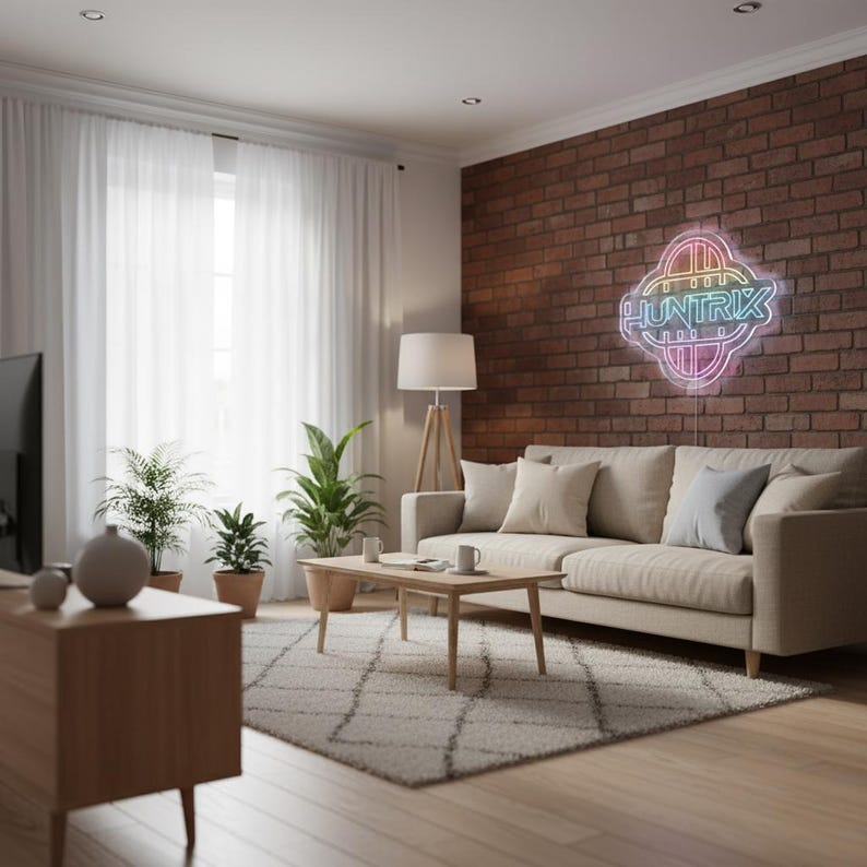 Kpop Demon Hunters Huntrix LED Wall Decor Sign, Rainbow Multi Colors ...