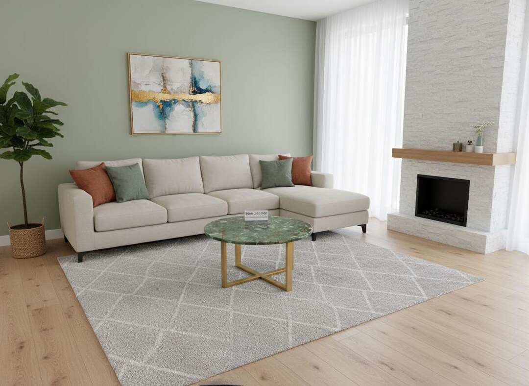 Fluorite Stone Coffee Table – Elegant Living Room Centerpiece - Etsy