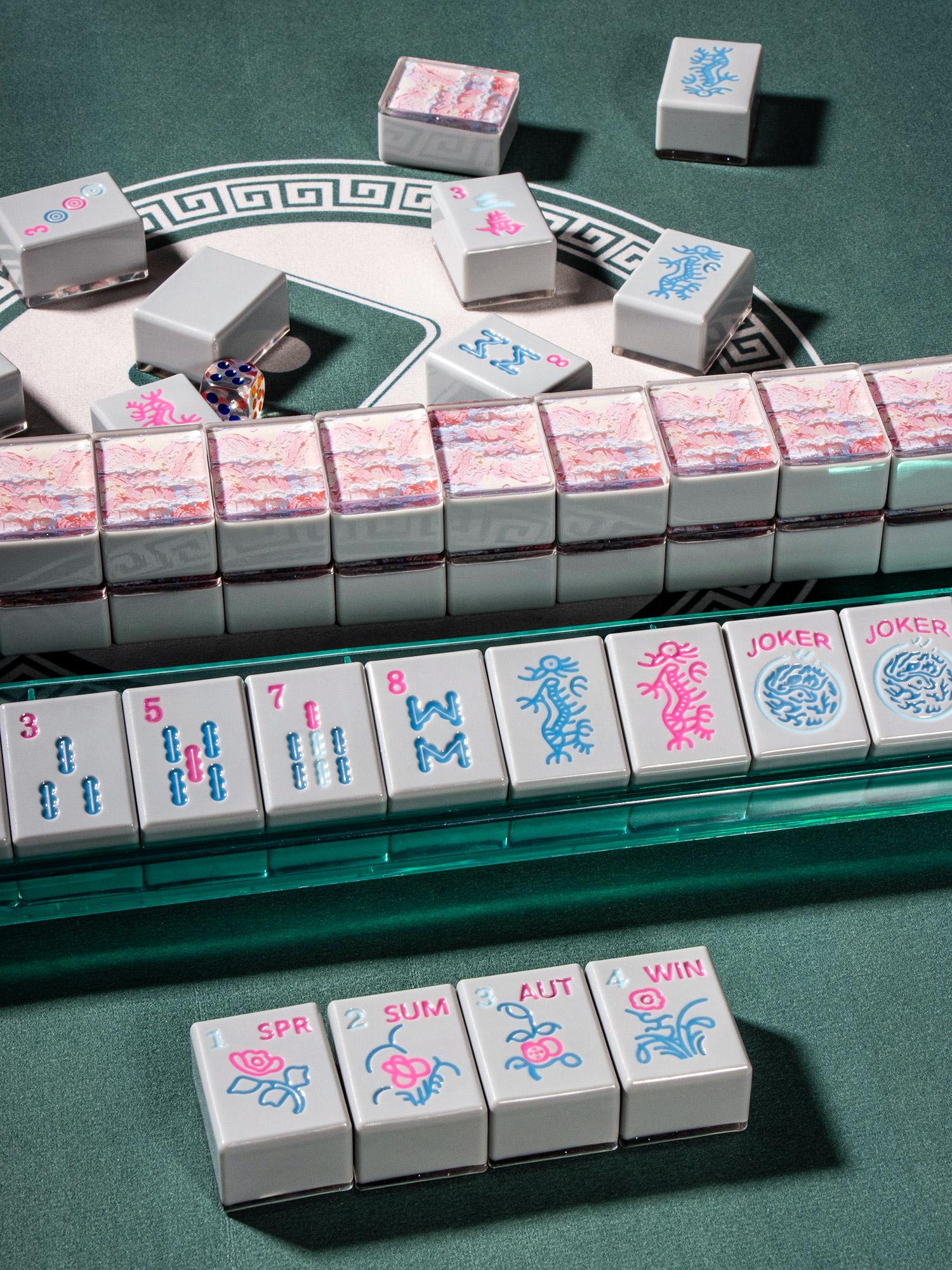 Custom American Mahjong Set 166 Pc Tiles, Personalized Art Backs From ...