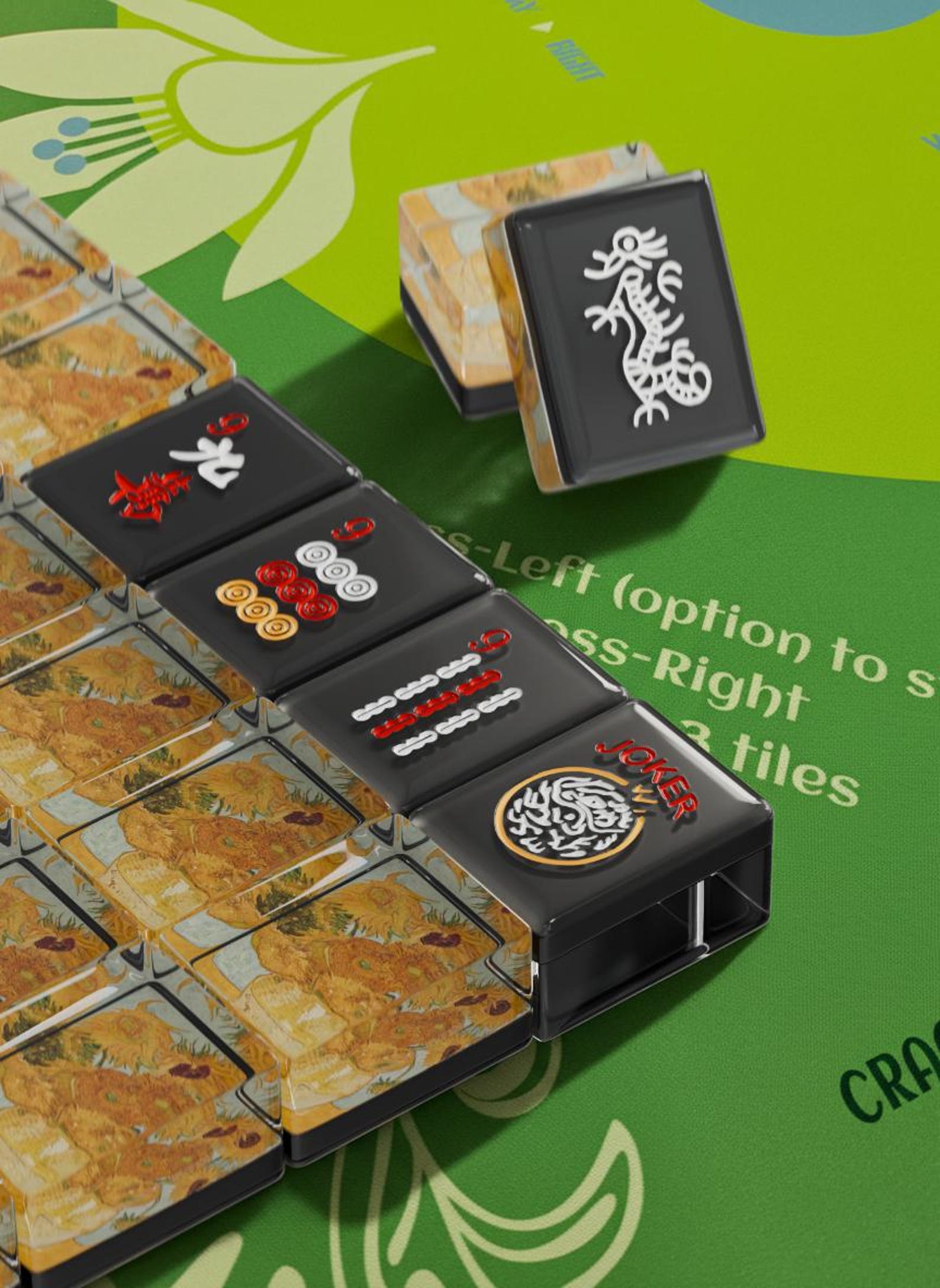 Custom Mahjong Tiles Set 166 Pc American Mahjong, Personalized Hand ...