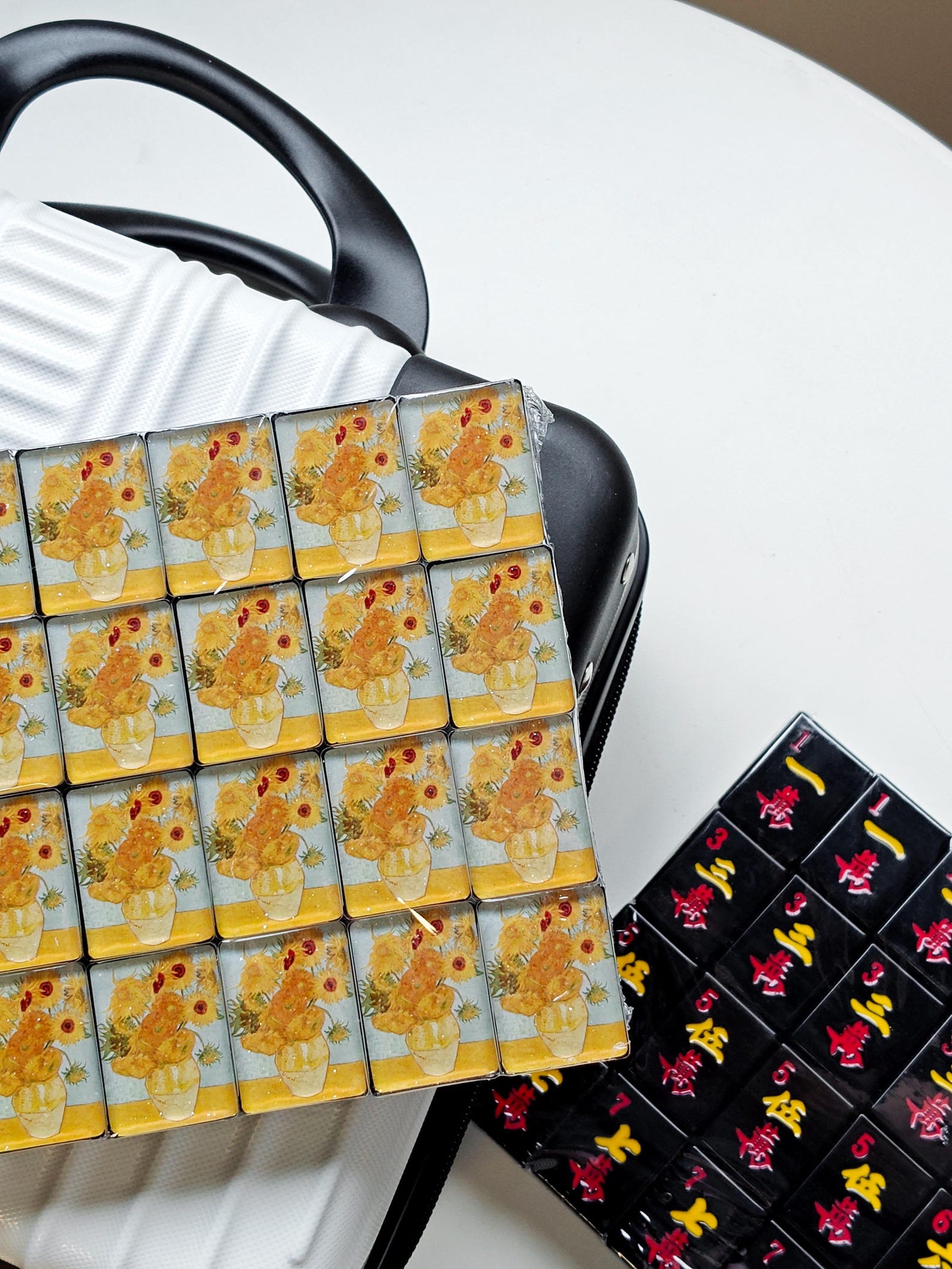 Mahjong Tiles, Vintage Mahjong Set, Black Mahjong Tiles Set, Joker ...