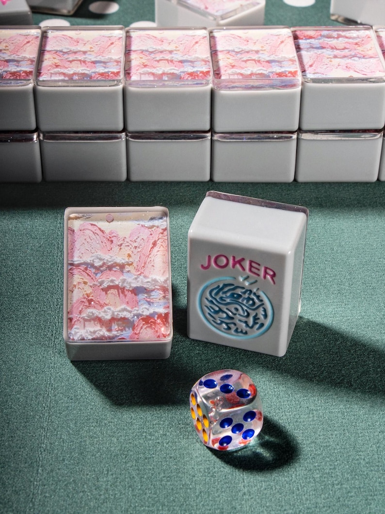Custom American Mahjong Set 166 Pc Tiles, Personalized Art Backs From ...