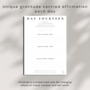 30-day Gratitude Journal: Daily Affirmations, Mindfulness Prompts (PDF ...