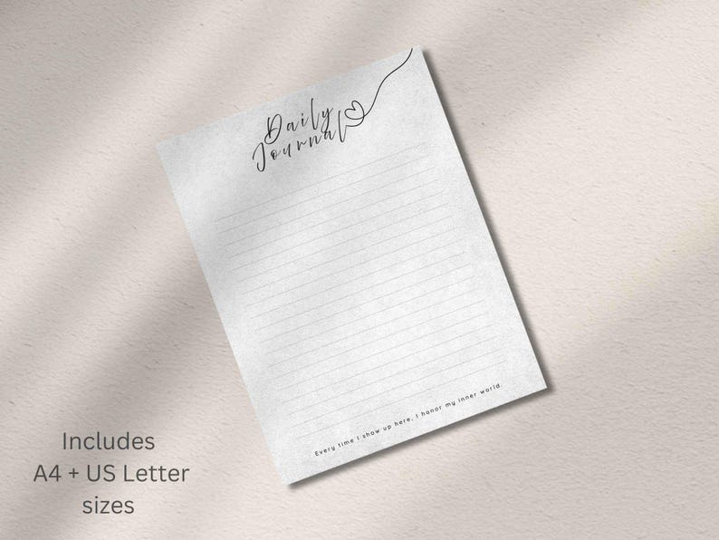 Mindfulness Journal Pages: Printable Daily Affirmations (digital ...