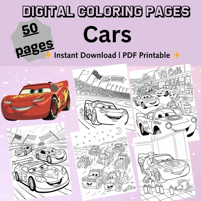 Car Mini Coloring Book - Etsy UK