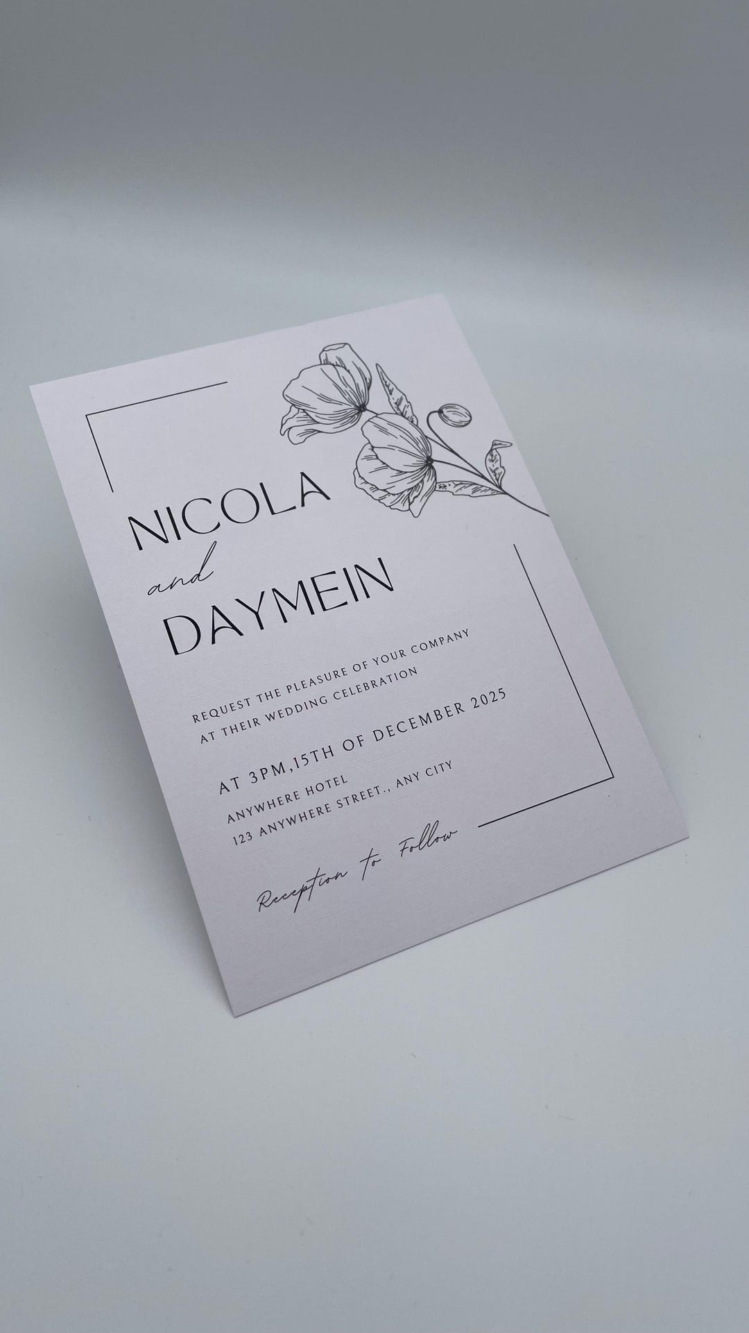 Custom Printed Wedding Invitations - Etsy UK