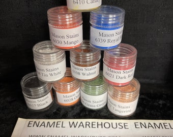 Mason Stains Sample Set 1 Ten Color Samples - Etsy
