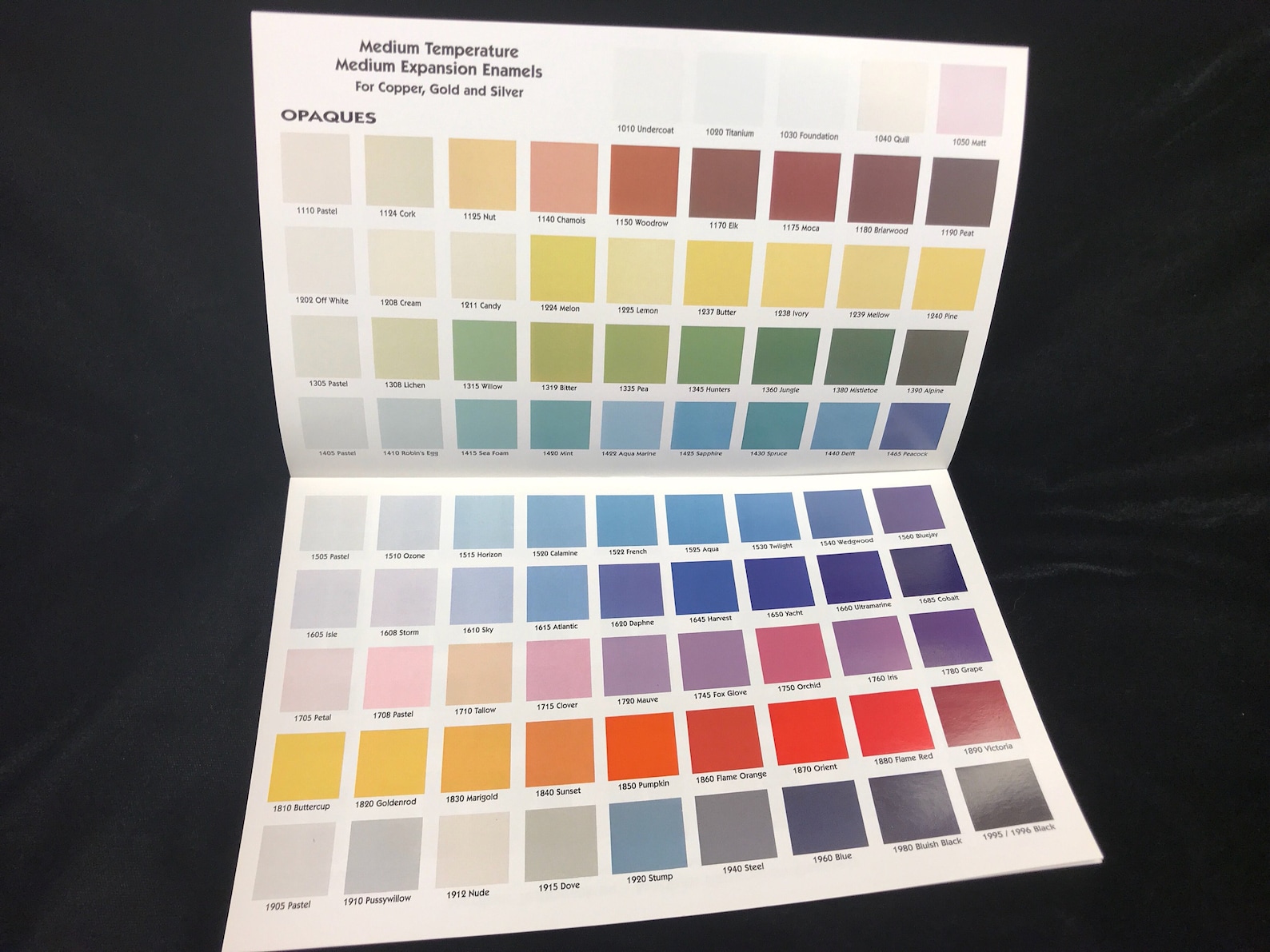 Thompson Enamel COLOR CHART Catalog Sold Separately - Etsy