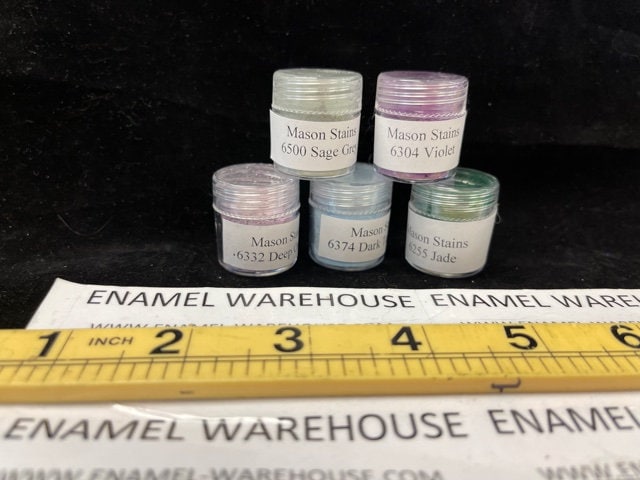 MASON STAINS Sample Set FIVE 'other' Color Samples - Etsy