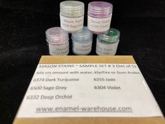 MASON STAINS Sample Set FIVE 'other' Color Samples | Etsy