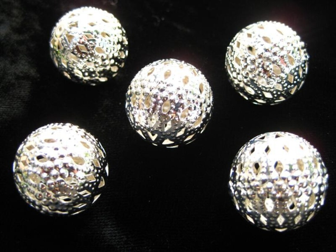 Iron Metal Filigree Beads Bead BUCKSHOT Torch Fire Torch | Etsy