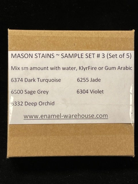 MASON STAINS Sample Set FIVE 'other' Color Samples - Etsy