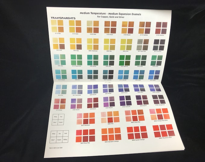 Thompson Enamel COLOR CHART- Catalog Sold Separately - Etsy