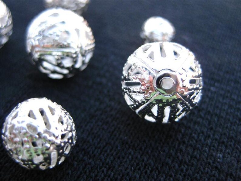 Filigree Beads MIXED SMALL 3 to 6 Mm for Jewelry, Kiln or Torch Firing ...
