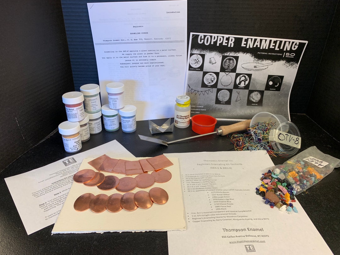 BEGINNER’S ENAMELING Kit ***BEK 3X*** Shipped From Thompson Enamel ...