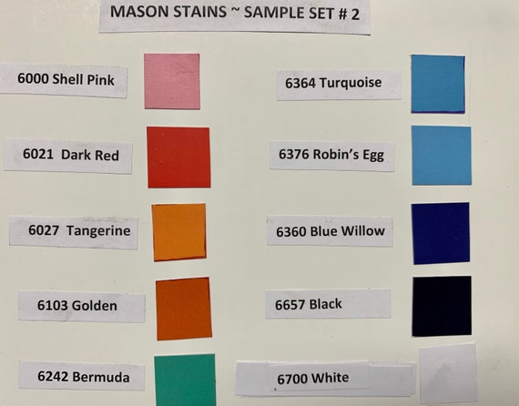 Mason Stains Color Chart Mason Stain #6600 Black | Glazy
