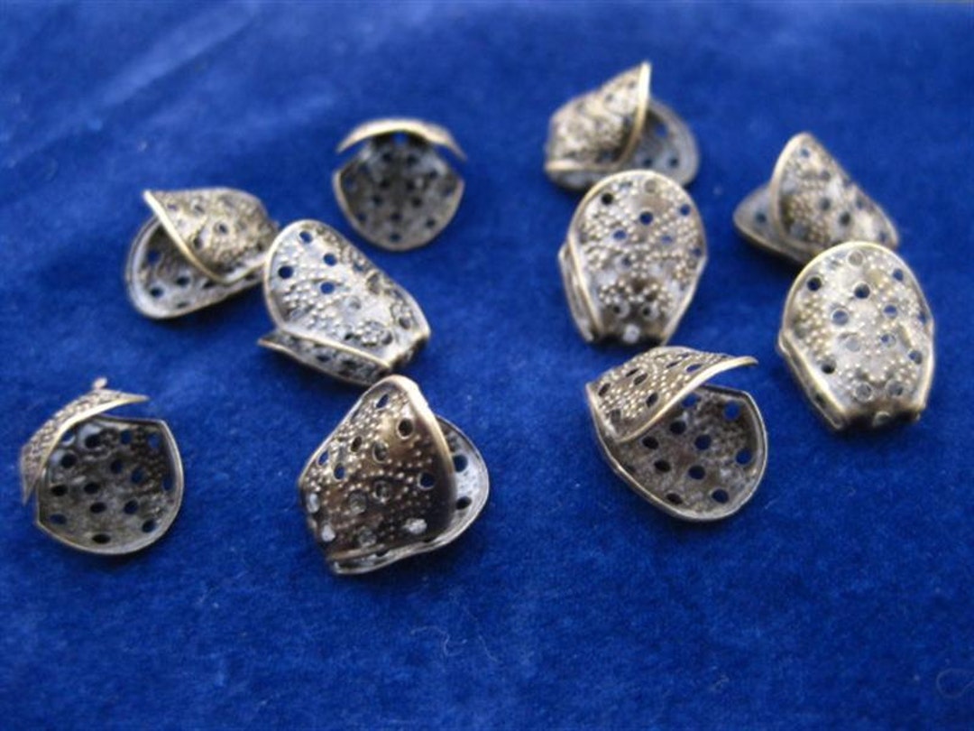 Filigree Beads Ten HELICOPTER 12 X 10 Mm for Jewelry, Kiln or Torch ...