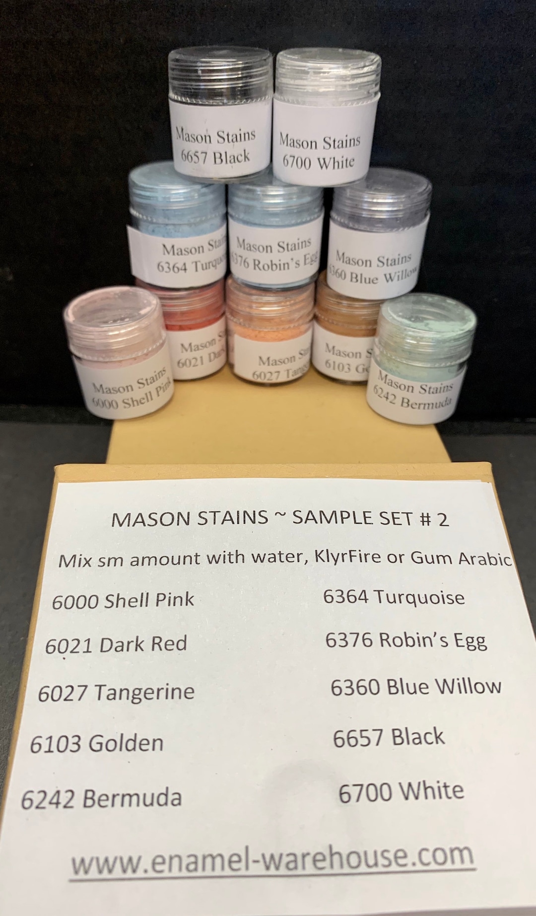 Mason Stains Sample Set #2 Ten Color Samples - Etsy