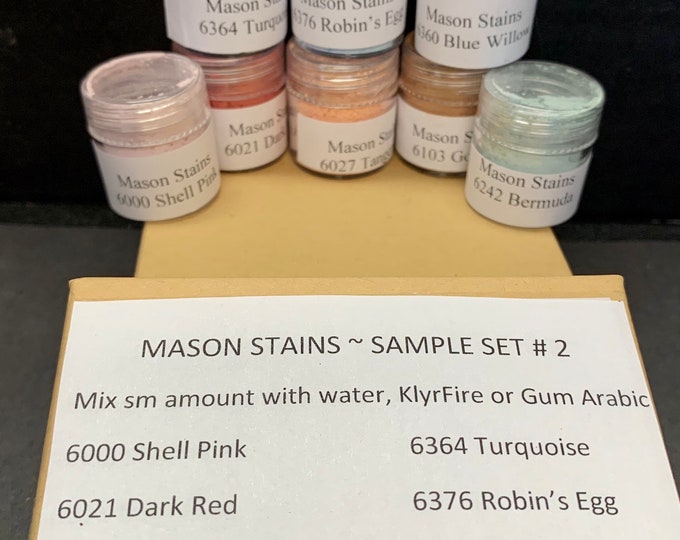 Mason Stains Sample Set 1 Ten Color Samples - Etsy