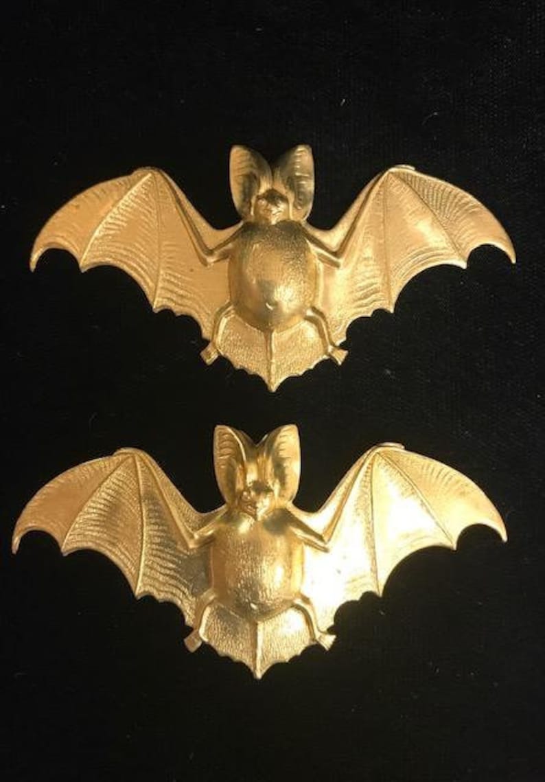 TWO BRASS BATS 2 Shapes - Etsy