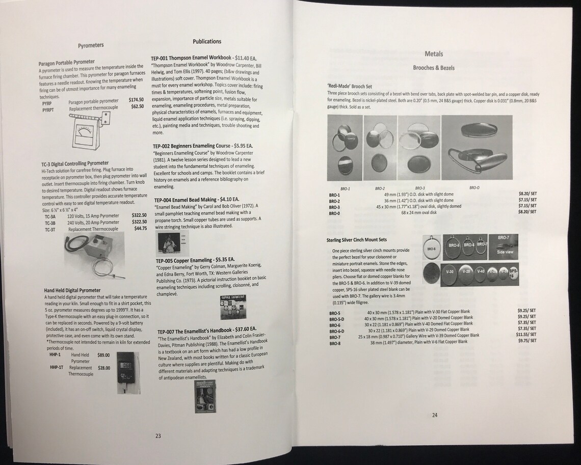 THOMPSON ENAMEL CATALOG | Etsy