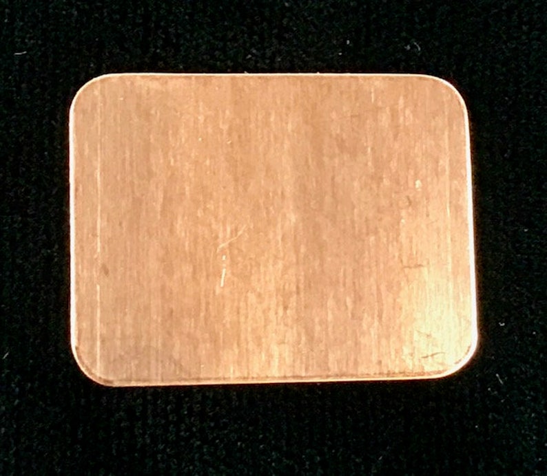 SIX Copper Rectangles with rounded corners 24 gauge | Etsy