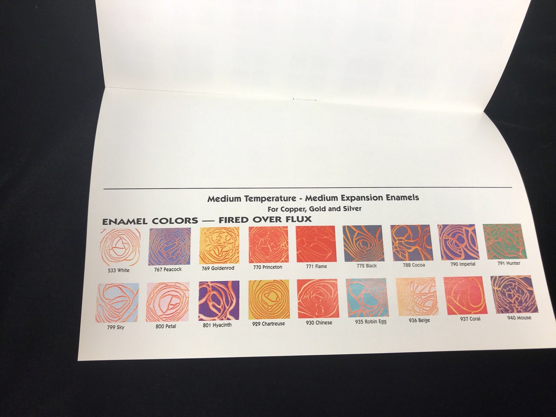 Thompson Enamel COLOR CHART Catalog Sold Separately - Etsy