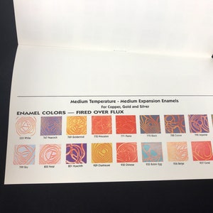 Thompson Enamel COLOR CHART- Catalog Sold Separately - Etsy