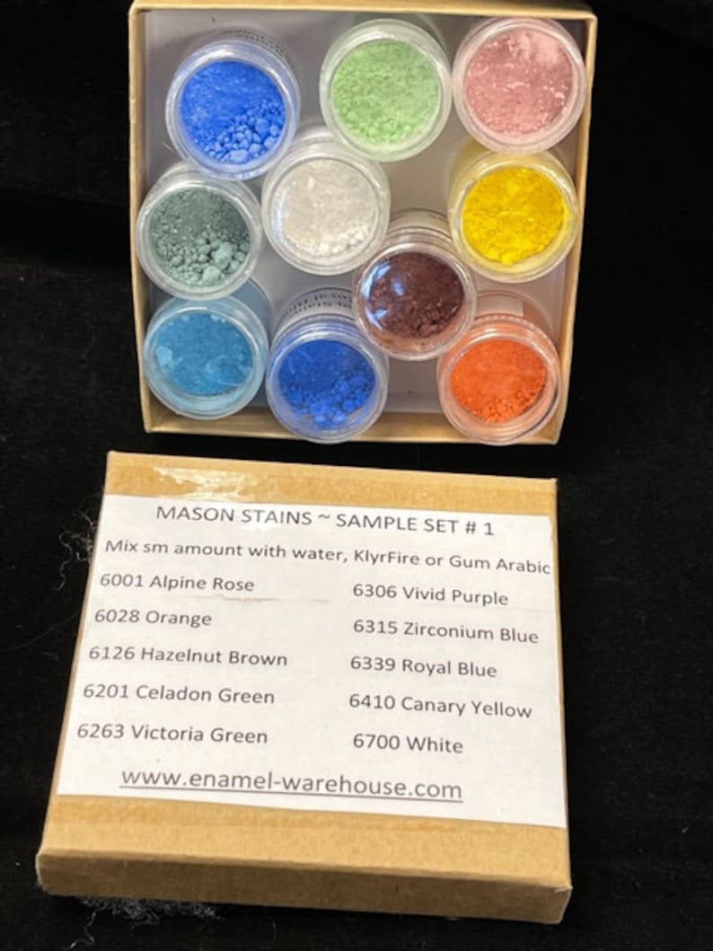 Mason Stains Sample Set #1 Ten Color Samples - Etsy