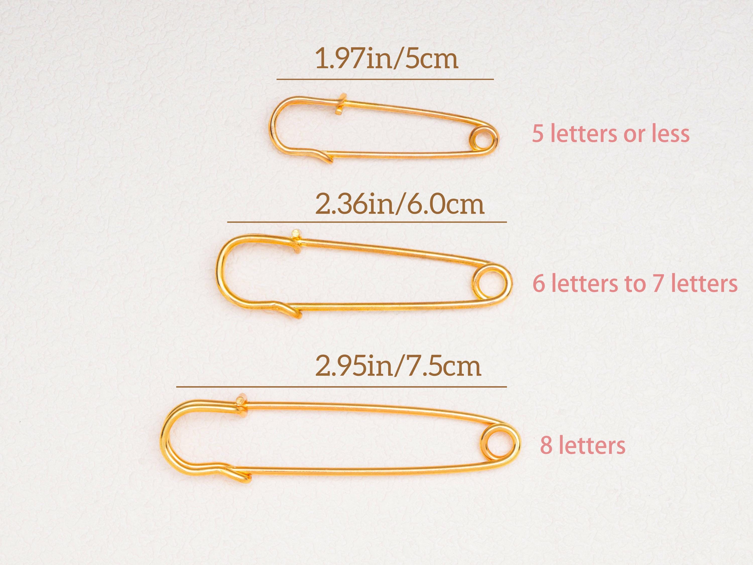 Custom Name Pin, Back to School, Gold Safety Name Pin, Pin With Name ...