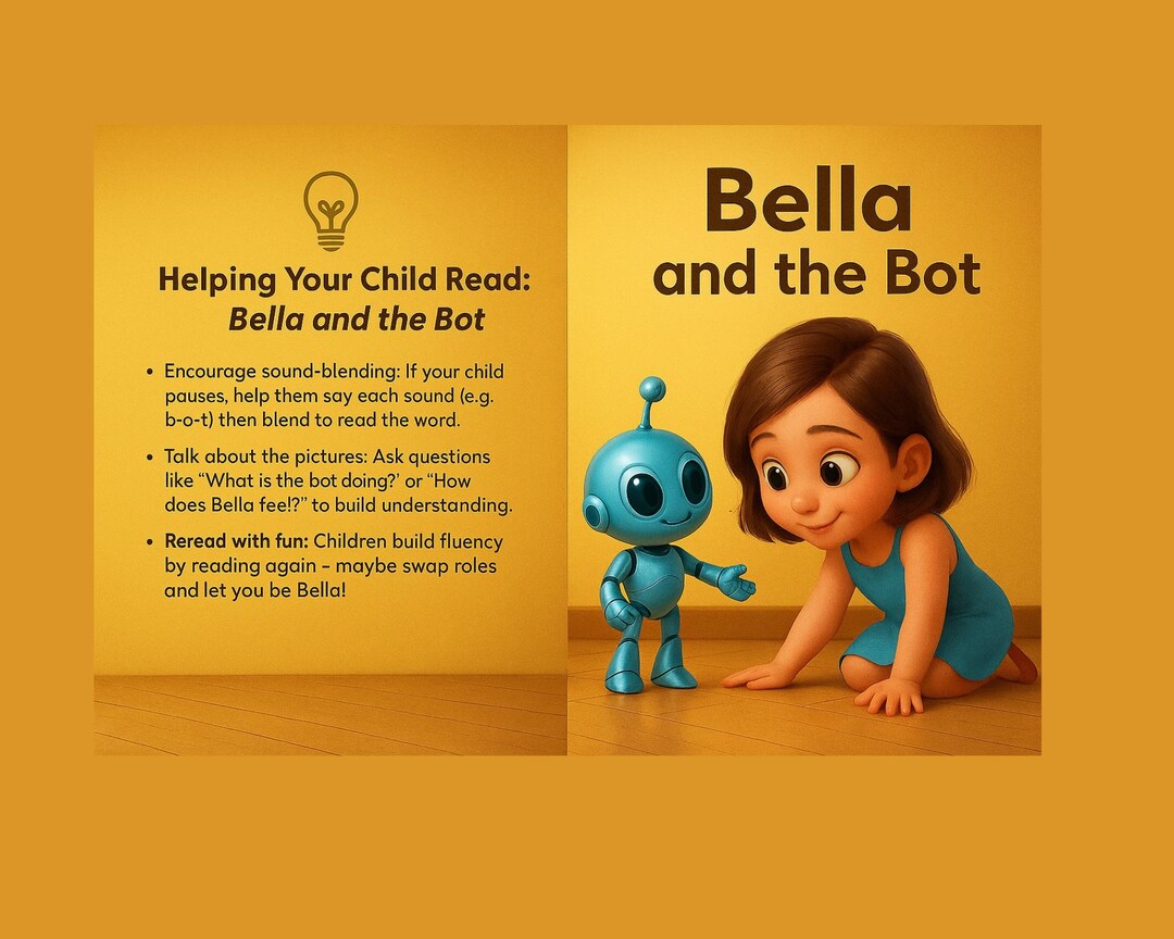 First Phonics Set 1: Bella and the Bot - Etsy