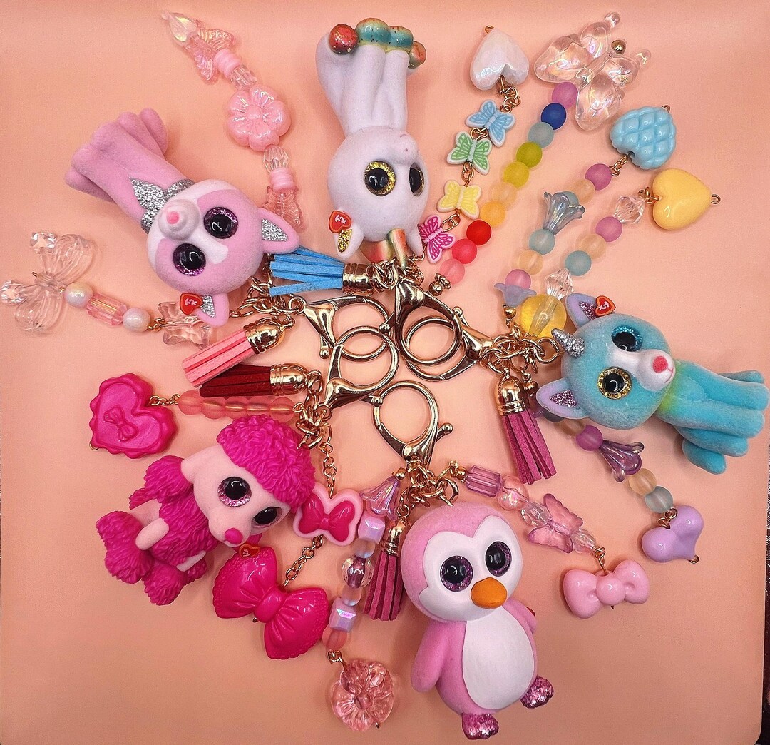 TY Beanie Baby Mini Boos Custom Keychain, Handmade, Bag Charm, Sonny ...