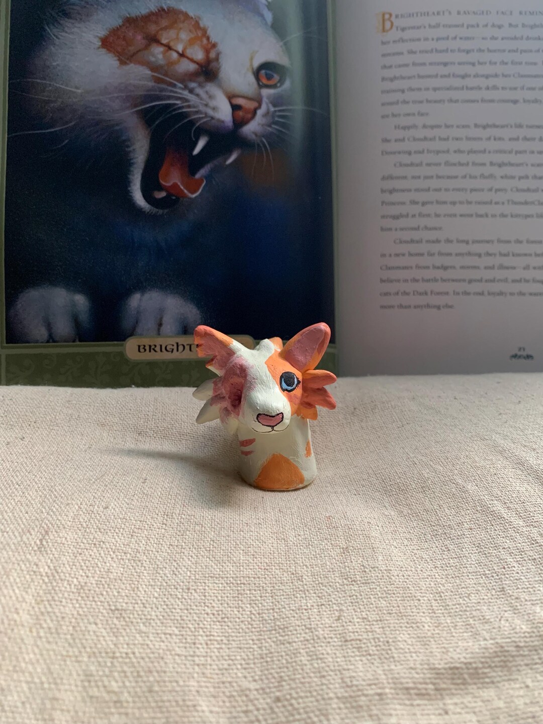 Brightheart Warrior Cats Clay Head - Etsy