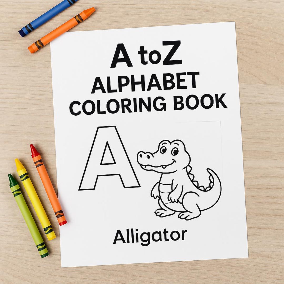 A-Z Filipino Alphabet Coloring Book for Toddlers - Printable ...
