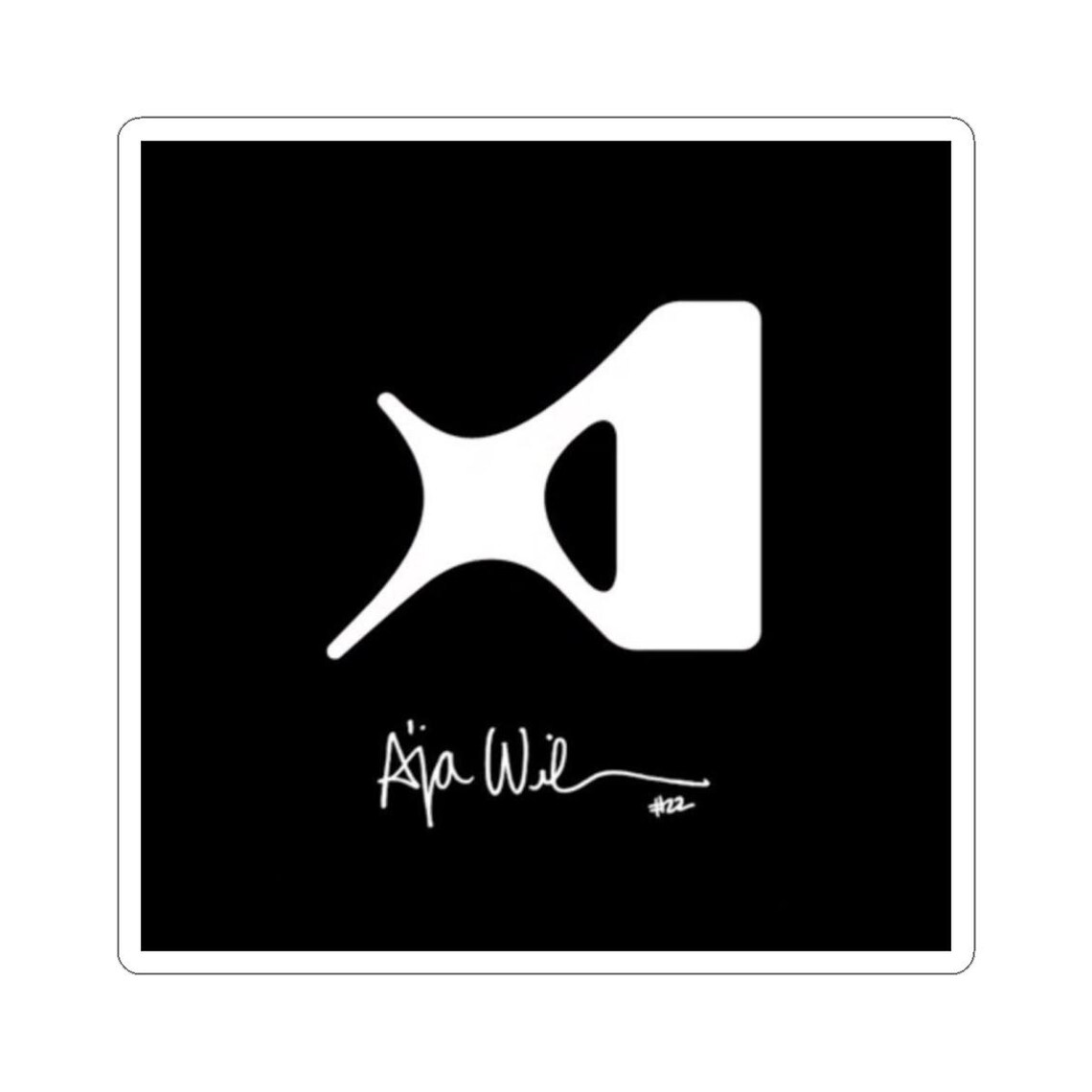 A'ja Wilson Signature Logo Kiss-cut Stickers | WNBA Champion Basketball ...