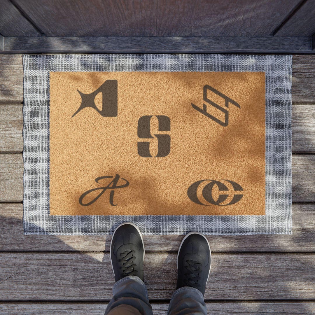 WNBA Superstars Shoe Logos Doormat | Breanna Stewart, Sabrina Ionescu ...