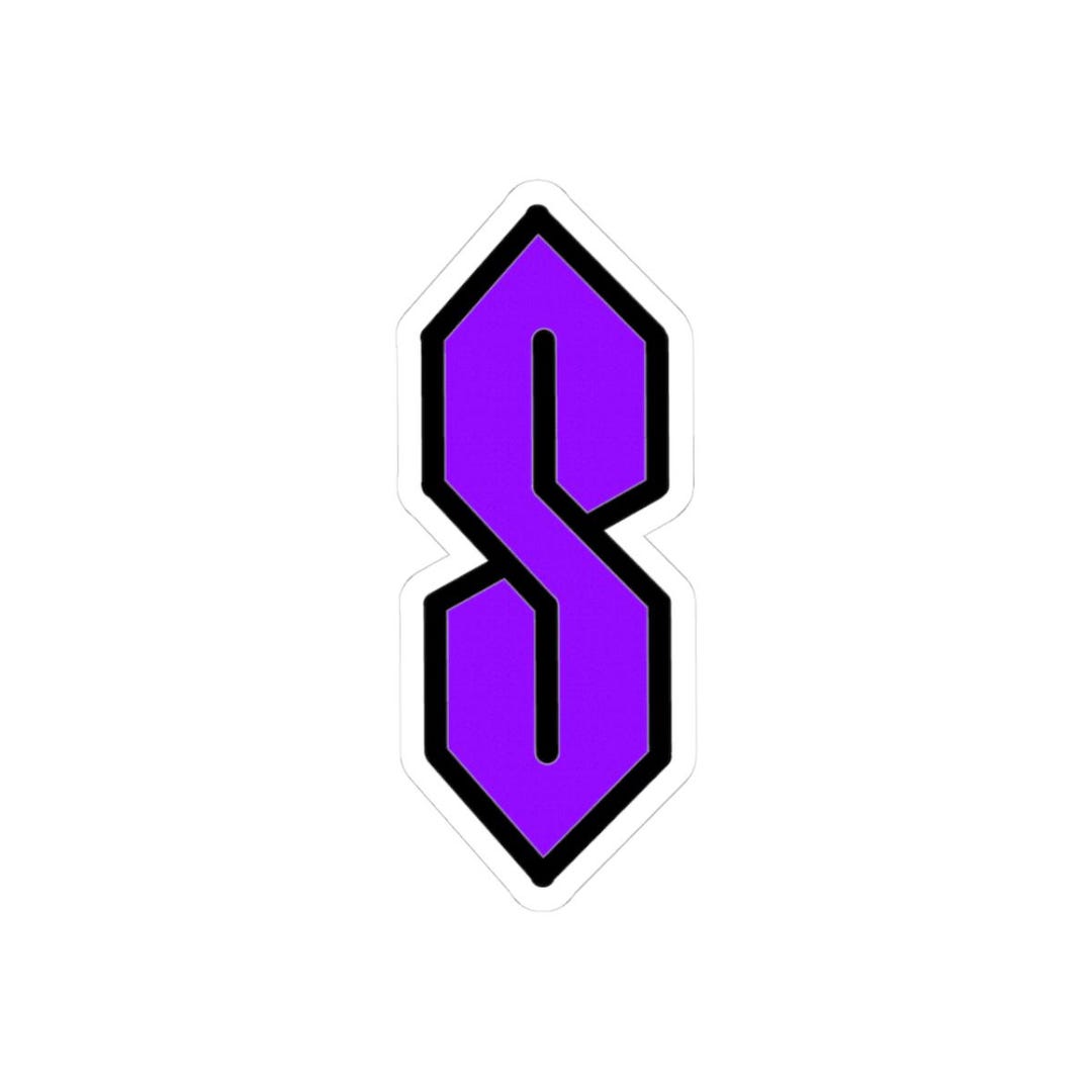 Funny Millennial S King Soloman Sticker |purple Graffiti S Logo Sticker ...